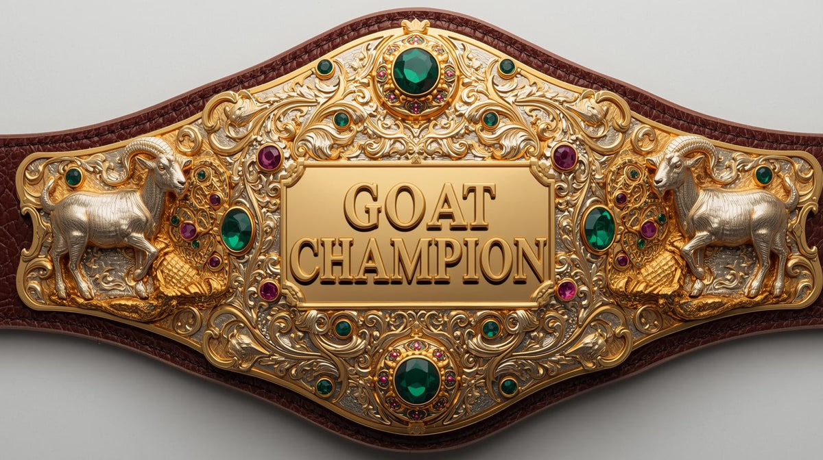 Custom GOAT Championship Belt: The Ultimate Award for Champions