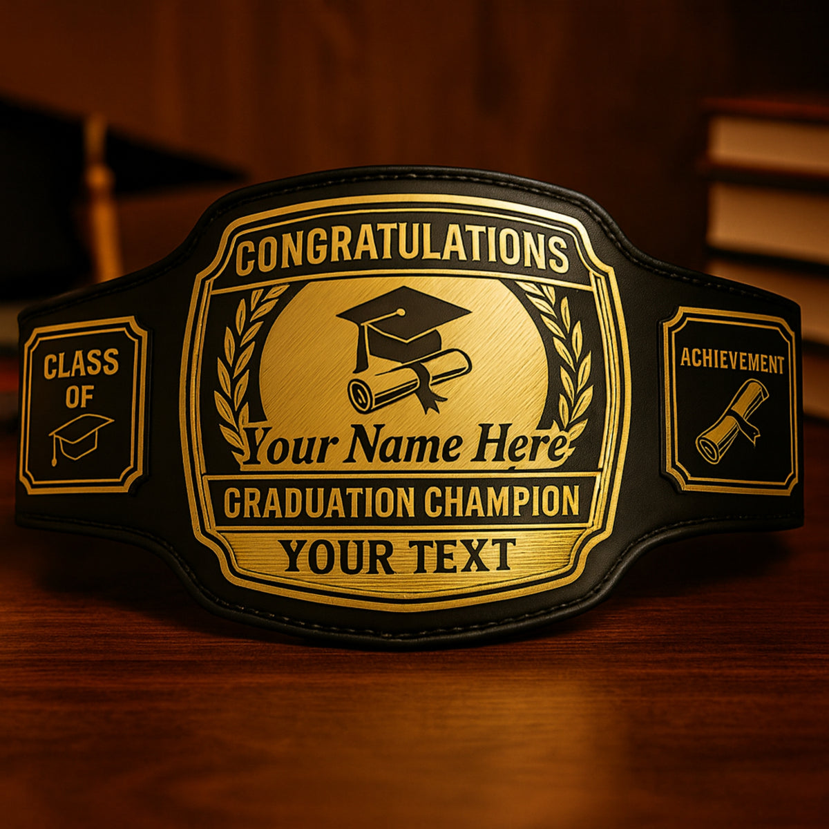 Graduation Custom Championship Belt – Celebrate Success