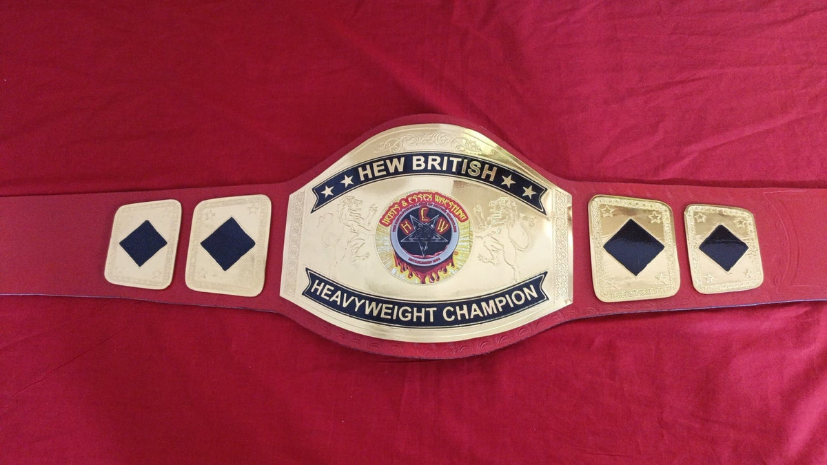 Custom HEW British Wrestling Championship Belt – Customize Wrestling Belts