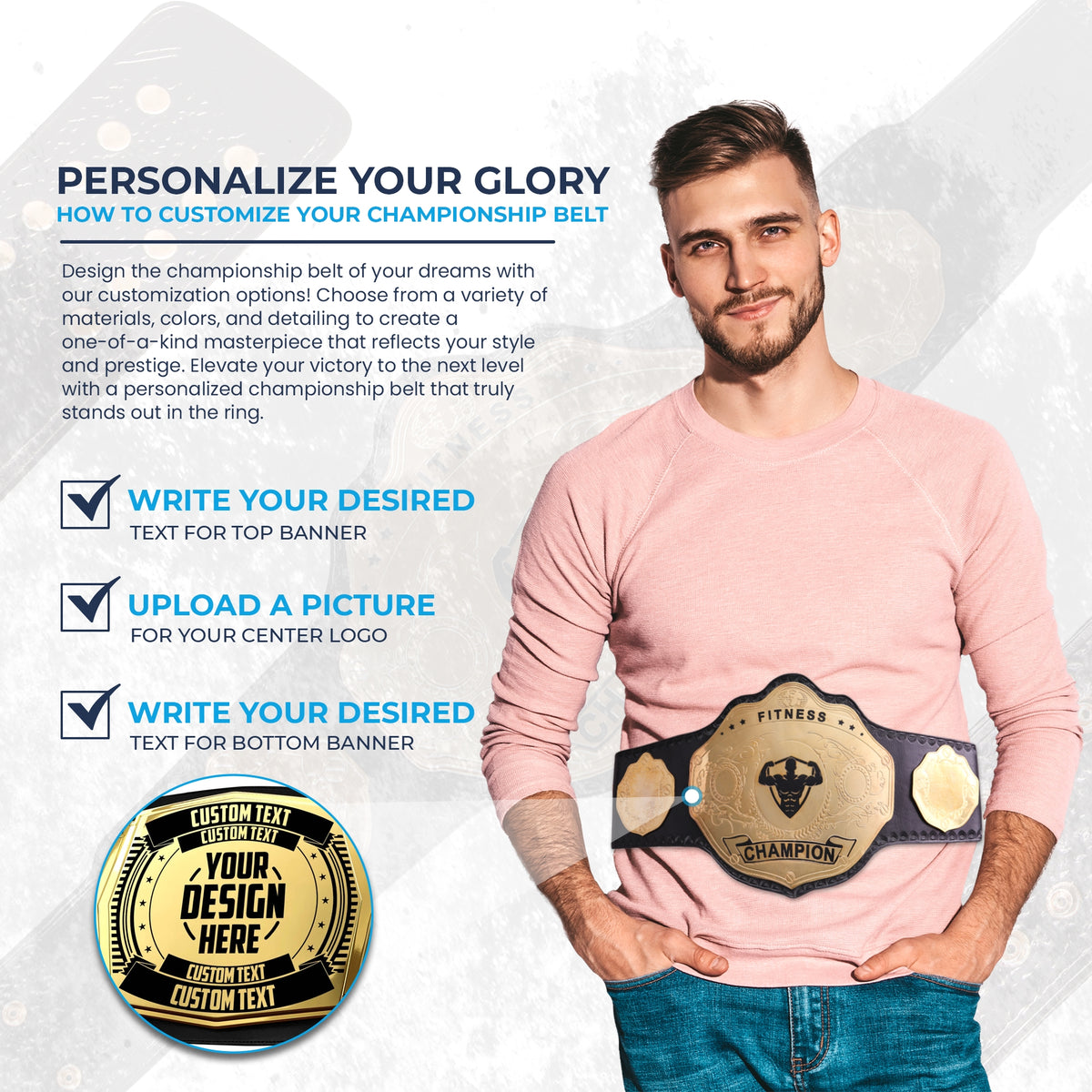 Custom Championship Title Belts – Customize Wrestling Belts
