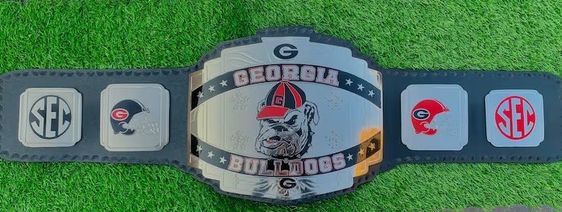 SIlver Plate Customized Georgia Bulldogs Championship Belt – Customize ...